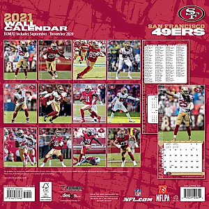 San Francisco 49ers 2021 Calendar