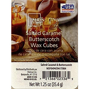 Mainstays Salted Caramel Butterscotch Wax Cubes 4-Pack