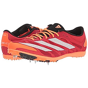 adidas Unisex Adizero XCS Track and Field Shoe, Vivid Red/White/Beam Orange, 13 US Men