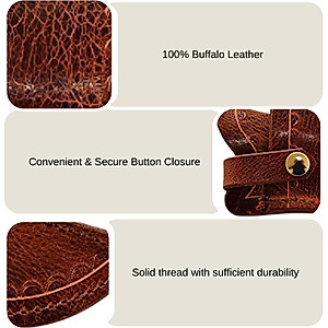 Coast Leathers Custom Leather Knife Sheath for Buck 119 Knife, Fixed Blade Knife Holder, Cross Draw Knife Holster - Antique Brown