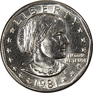 1981 P Susan B Anthony Dollar BU Uncirculated Mint State SBA $1 US Coin