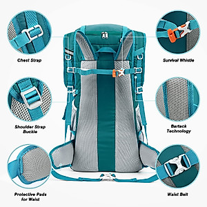 HOMIEE 50L Hiking Backpack Travel Bag Waterproof Camping Backpack with Rain Cover Lightweight Backpacking Backpack Rucksack