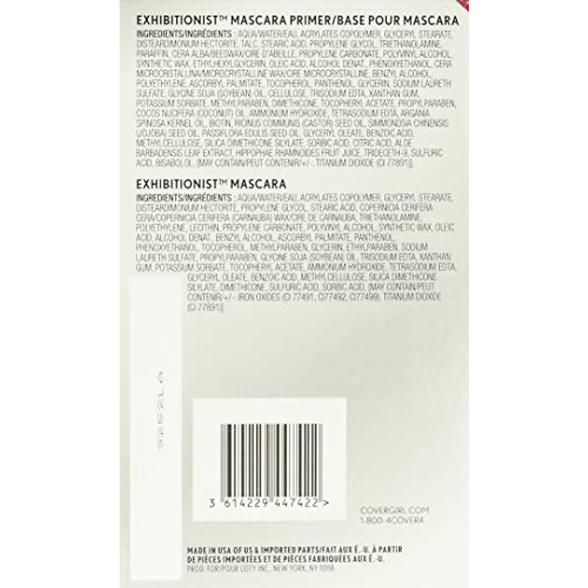 Covergirl PRIMETIME Exhibitionist MASCARA & PRIMER GIFT SET