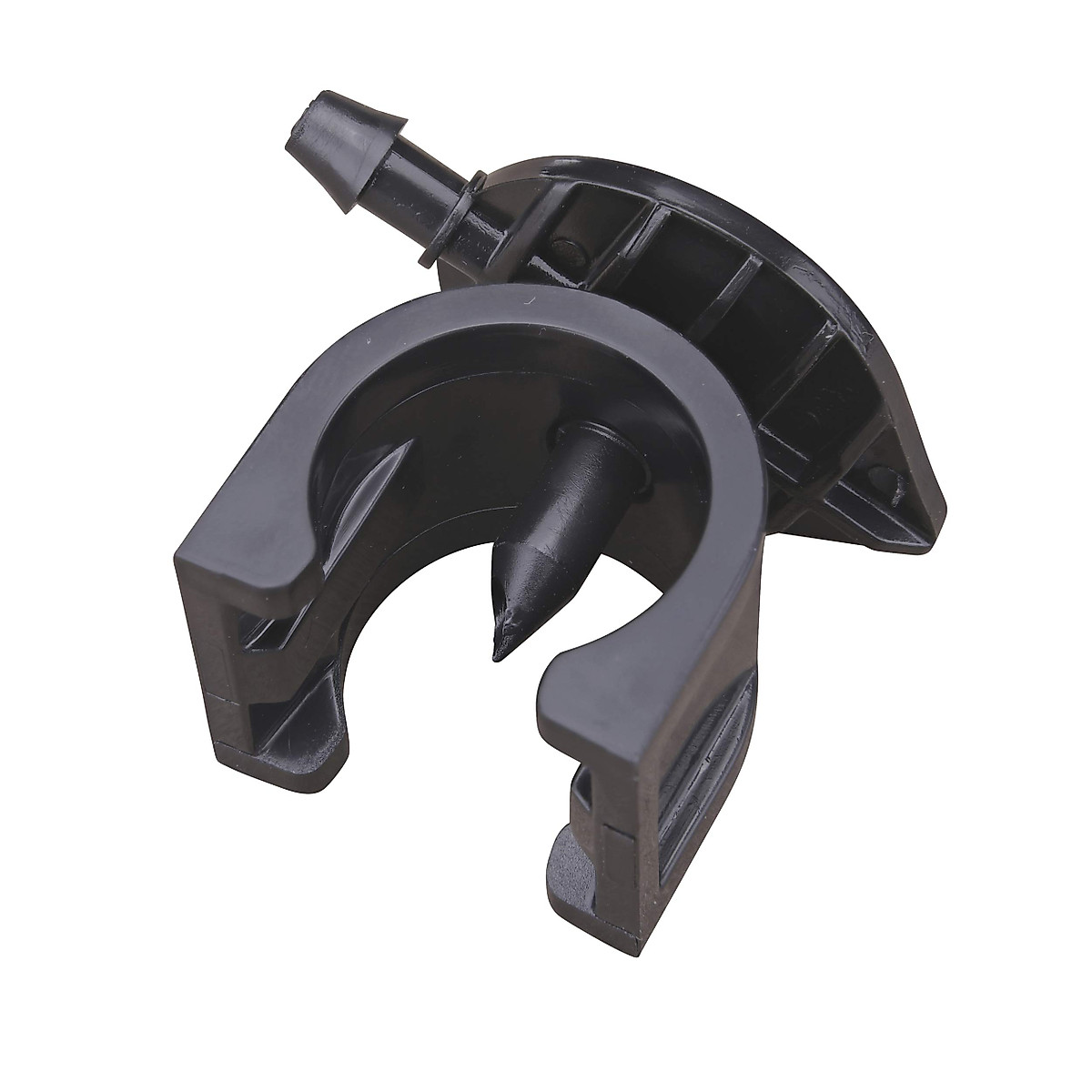 Raindrip CNP05B Clamp N Pierce Connector, for Drip Irrigation Supply Tubing and Drip Irrigation Systems, Self-Piercing, 5-Pack, Black