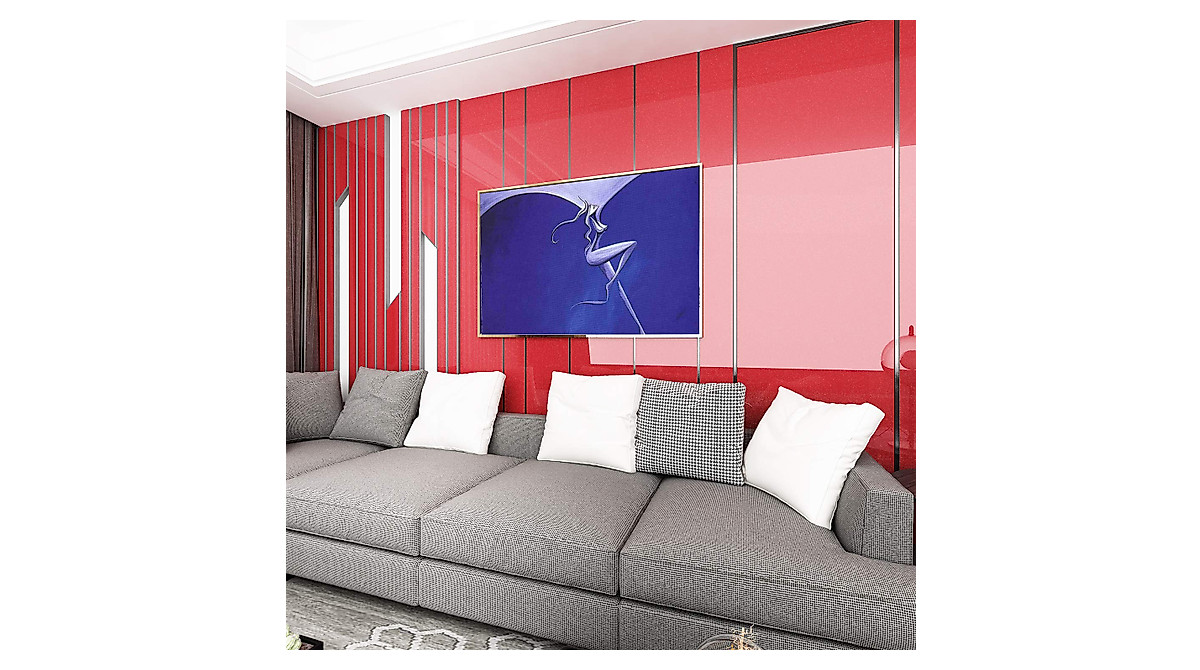 Livelynine Red Contact Paper - Easy Peel & Stick Decor for Home