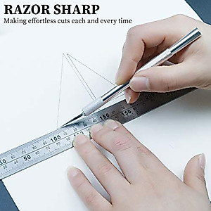 Jetmore 63 Pack Exacto Knife Craft Knife Kit with 60 PCS Hobby Knife Replacement Blades , Hobby Knife Precision Knife Exacto Knife Set for DIY Craft, Scrapbooking, Art Work Cutting