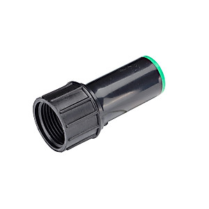 Raindrip 321G00UB Compression Swivel Adaptor with Washer Connects 1/2 Inch Tubing or Dripline to, 3/4 Inch MPT Pipe, Black