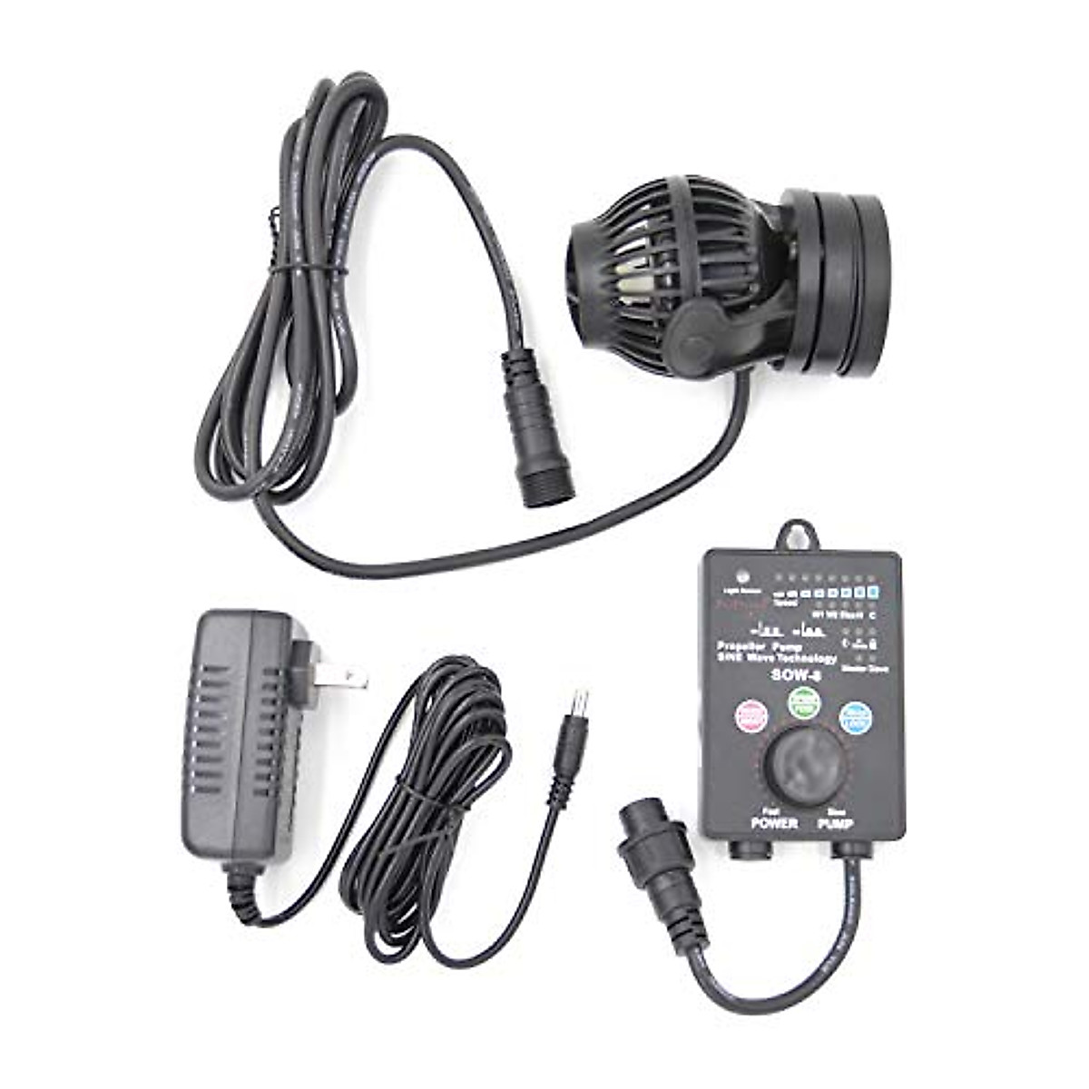 Jebao SOW Wave Maker Flow Pump with Controller for Marine Reef Aquarium (SOW-8)