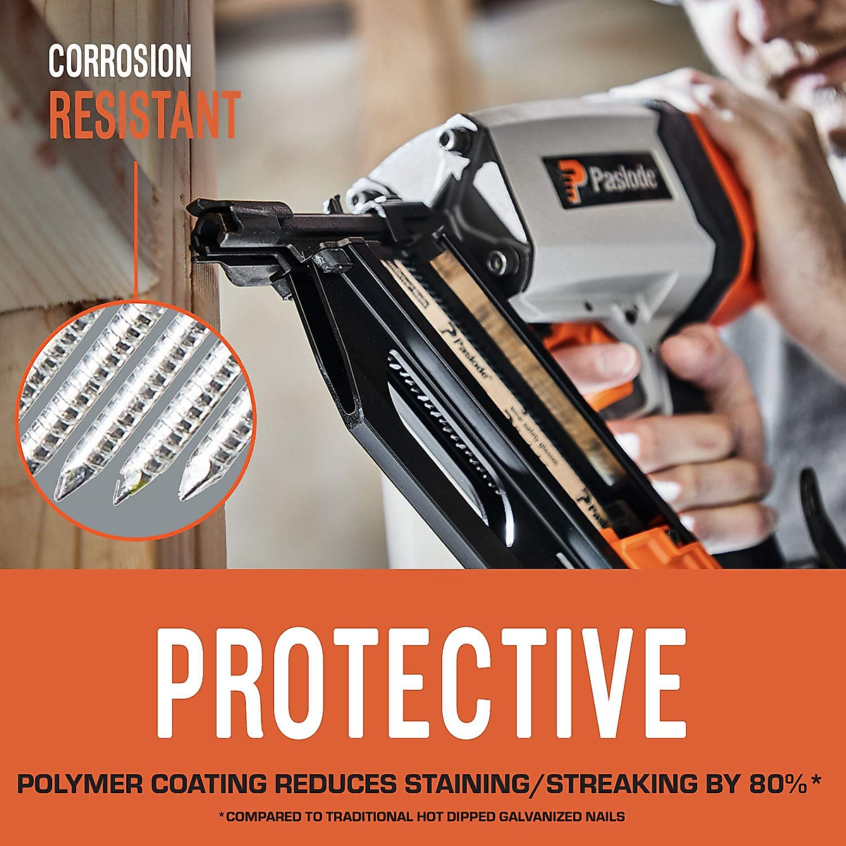 Paslode, Framing Nails, 650383, HDG 30 Degree Round Head, 2 3/8 inch x .113 Gauge 2,000 per Box