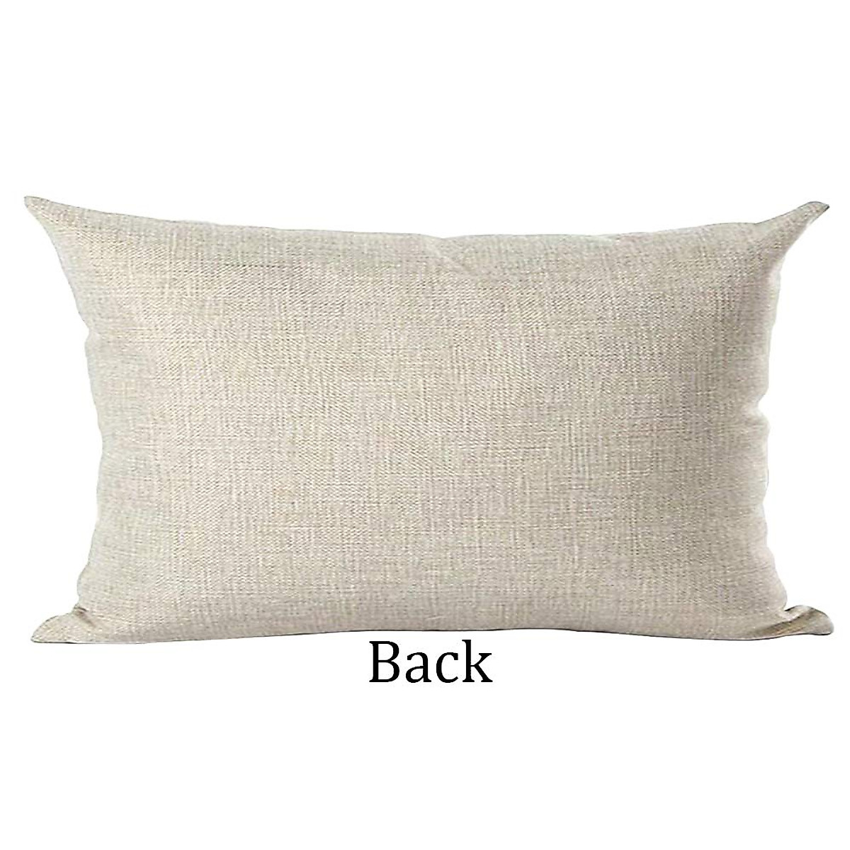 Ramirar Black Word Quote I Love You to The Moon and Back Stars Inspirational Decorative Lumbar Throw Pillow Cover Case Home Living Room Bed Sofa Car Cotton Linen Rectangular 12 x 20 Inches