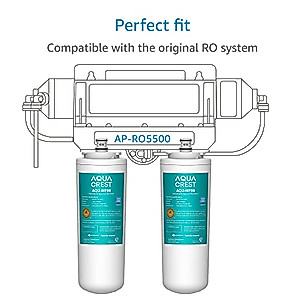AQUACREST AP5527 Reverse Osmosis Pre and Post Water Filter Cartridge, Replacement for Aqua-Pure AP5527, 5598101, AP-RO5500, APRO5500 Reverse Osmosis System (1 Set), Model No.WF59.