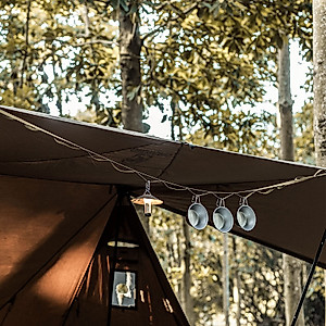 OneTigris Camping Lanyard 10ft with 19 Loops, Heavy Duty Versatile Campsite Storage Strap for Travel Bushcraft Backpacking Hiking Tent RV Trailer Hanging Gear