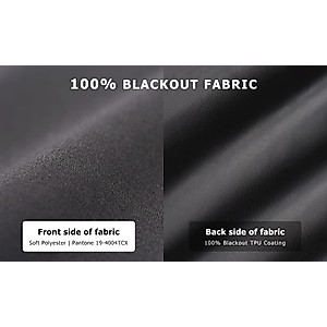 LazBlinds 100% Blackout Roller Shades, No tools No Drill Cordless Blinds for Windows, Thermal Insulated UV Protection Privacy Window Shades for Bedroom (36''W x 72''H, Black)