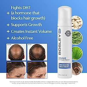 BosleyMD BosRevive Thickening Treatment for Noticeably Thinning Hair (Non Color-Treated Hair), 6.8 Fl Oz (Pack of 1)