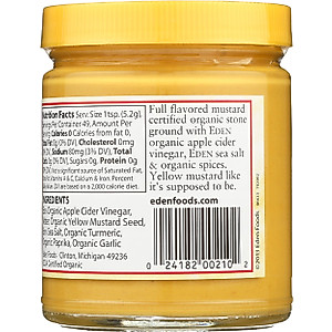Eden Foods Organic Yellow Mustard - 9 oz