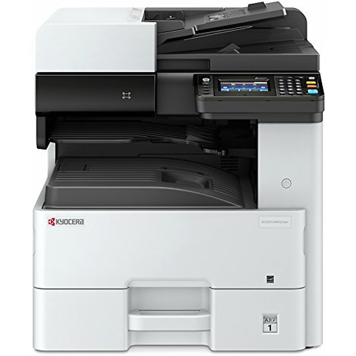 Kyocera 1102P22US0 Model ECOSYS M4125idn Monochrome A3 MFP Multi-Function Laser Printer (Print/Scan/Copy/Fax), 25 ppm B&W, Resolution 600 x 600 dpi Up To Fine 1200 x 1200 dpi, Duplex, HyPAS Capable