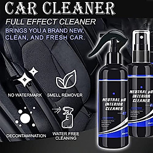 VALINK Total Interior Cleaner and Protectant,Supplies Strong Decontamination Car Interior Ceiling Leather Seat Cleaner Foam