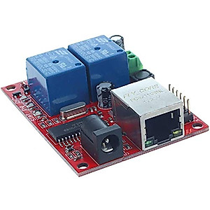 ZYM119 LAN Ethernet 2-Way Relay Board Delay Switch TCP/UDP Controller Module Web Server Computer Circuit Board
