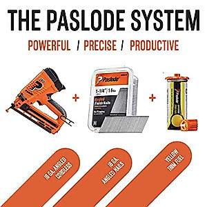 Paslode, Finishing Nail, 650230, 20 Degree Angled Galvanized, 16 Gauge, 2,000 per Box, 1 1/4 inch