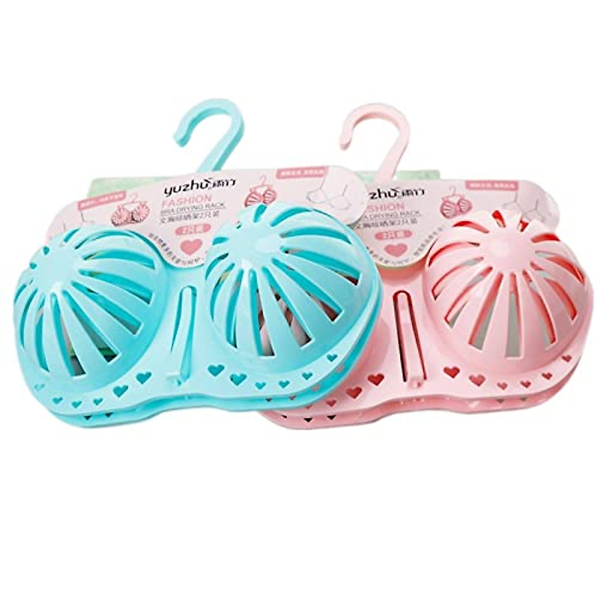 NC Anti-Deformation Plastic Non-Slip Bra Drying Rack Bra Rack Wet and Dry Underwear Non-Marking Drying Rack 2 Pieces