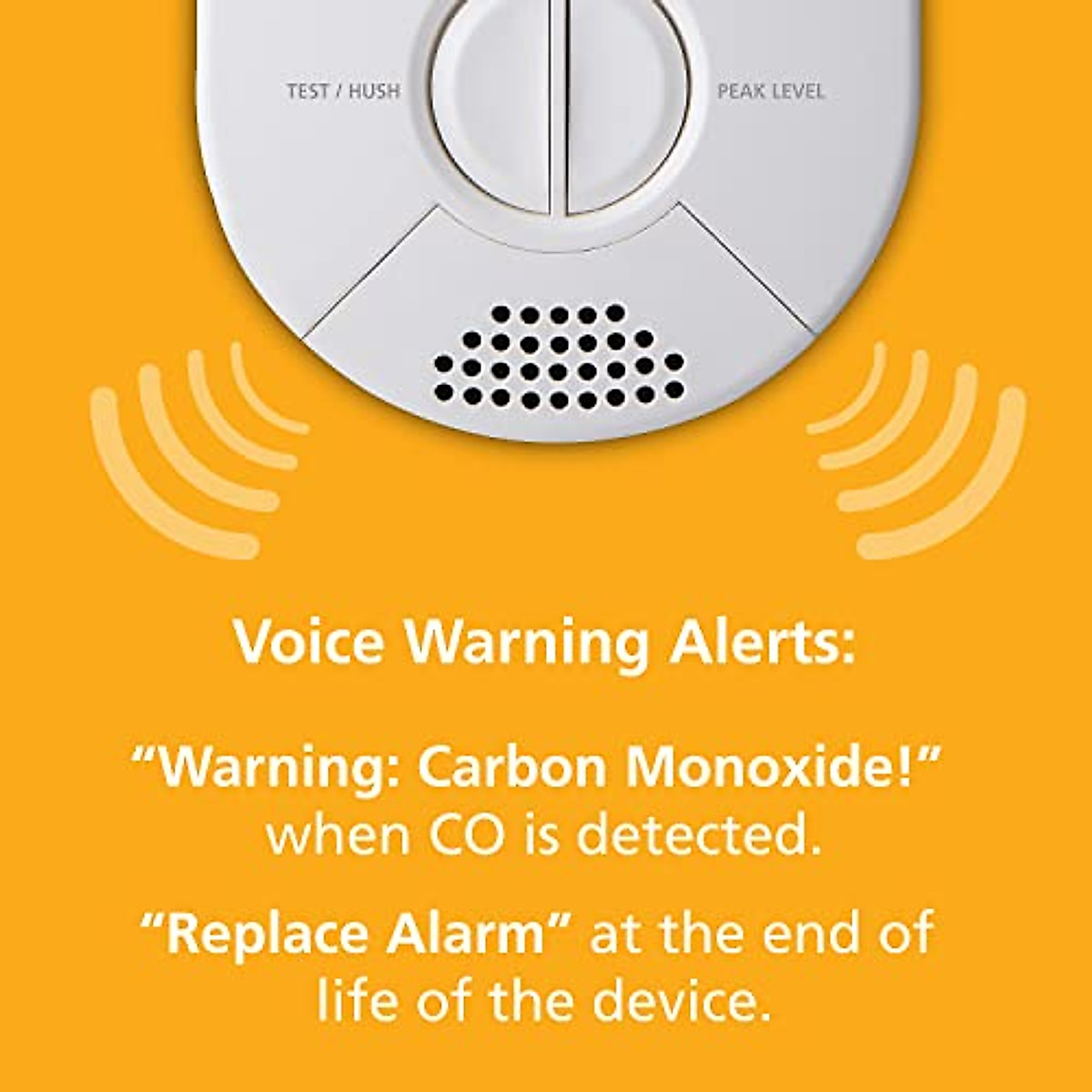 Kidde Smart Carbon Monoxide Detector & Indoor Air Quality Monitor, Plug In Wall, WiFi, Alexa Compatible Device, Voice & App Alerts
