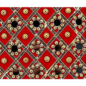 Lookingfab Presents Designer Rajasthani Style Silk Potli Velvet with Bridal Purse with Gota Patti Pottly Purse Women handbag Handicrafts Handmade Decorative Pure Silk Jaipuri Resham Potlis