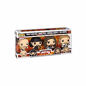 Funko Pop! Rocks: Pantera 4 Pack, Philip Anselmo, Vinnie Paul, Dimebag Darrell, Rex Brown