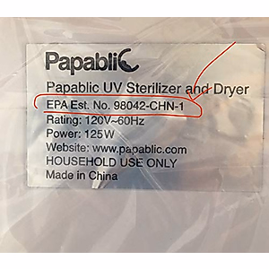 Papablic 4-in-1 UV Light Sanitizer | UV Sterilizer and Dryer Pro | UV Sterilizer Box with Dual UV-C Lamps for Babies & Whole Family | Large Capacity | Touch Control