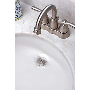 12 Pack Disposable Drain Hair Catcher Screens - Hair Catcher Shower Drain Screens Prevent Clogs in Bathroom Shower Stalls, Bathtub Drains, Kitchen Sinks. Hair Drain Catcher. Hair Traps Ea 3.62"x3.62"