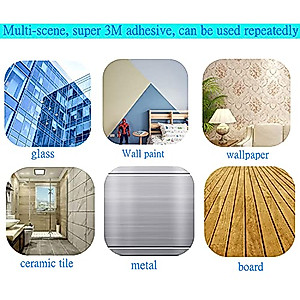 Door Stops Wall Protector 3" (3 PCS) with Strong 3M Adhesive - Quiet and Shock Absorbent Silicone Wall Protectors from Door Knobs - Larger Door Bumper to Protect Every Wall Surface (Gray）