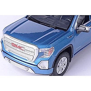 2019 GMC Sierra 1500 Denali Crew Cab - Blue 1:24-1:27 Scale Diecast Model by Motormax 79362