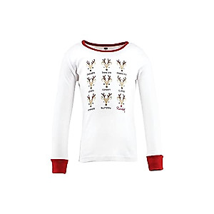 Hudson Baby Baby Cotton Pajama Set, Santas Reindeer, 8 Years
