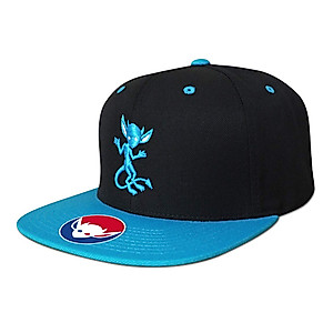 Morbid Fiber Black Blue IMP Snapback Hat Streetwear Style Fashion (Quality Headwear)