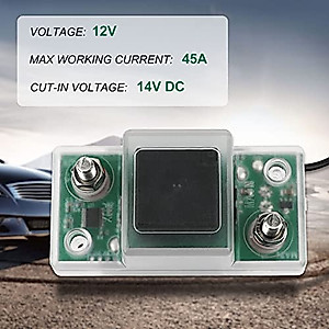 UTV-SBI-CM Dual Battery Connect & Monitor Kit Isolator with silicon insulators andDual Lock fastner for UTV ATV RV Car Truck Marine Boat Personal Watercraft All of the above with Lithium battery