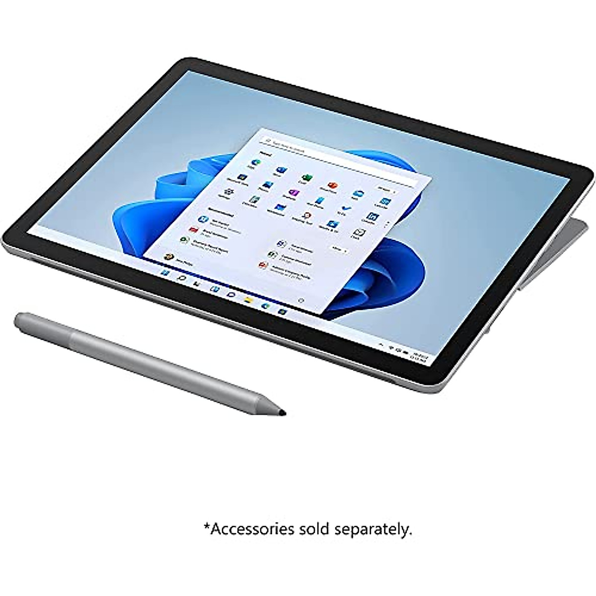 Microsoft 8VA-00001 Surface Go 3 10.5" Intel Pentium Gold 6500Y 8GB RAM Touch Tablet Bundle with Signature Type Cover Keyboard + Deco Gear Portable Charger + Deco Gear Magnetic Wireless Sport Earbuds