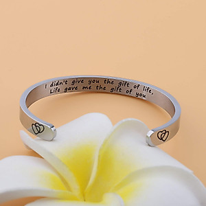 Zuo Bao Stepdaughter Gifts Daughter In Law Keychain I Didn't Give You The Gift Of Life Life Gave Me The Gift Of You Stepmom Gifts From Stepdaughter Mother In Law