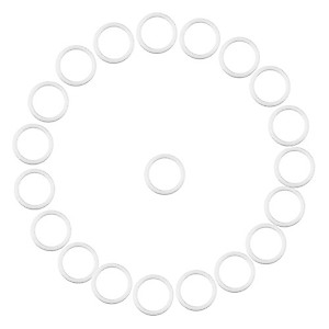 20Pcs Baby Pacifier Chain Clips Adapter Holder Soft Baby Relief Holder Rings Birthday Shower Gift