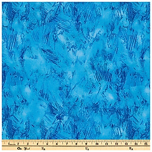 Blended Blue Cotton Calico Fabric (1 Yard) – Printed Sewing Fabric by The Yard – Lightweight Precut Fabric for Sewing Clothes, Homeware, & Other Accessories – DIY Craft Fabric