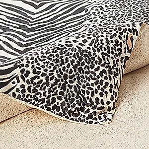 Pointehaven Printed 300 TC 3-Piece 100-Percent Combed Cotton Duvet Set, Urban Safari, Queen