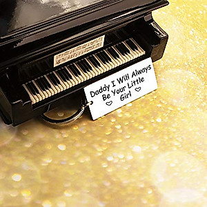 Christmas Gifts Womens Mens Stocking Stuffers for Dad Women Men Adults Stockings Stuffer Daddy Gifts from Daughter Ill Always Be Your Little Girl Keychain Daddy And Daughter