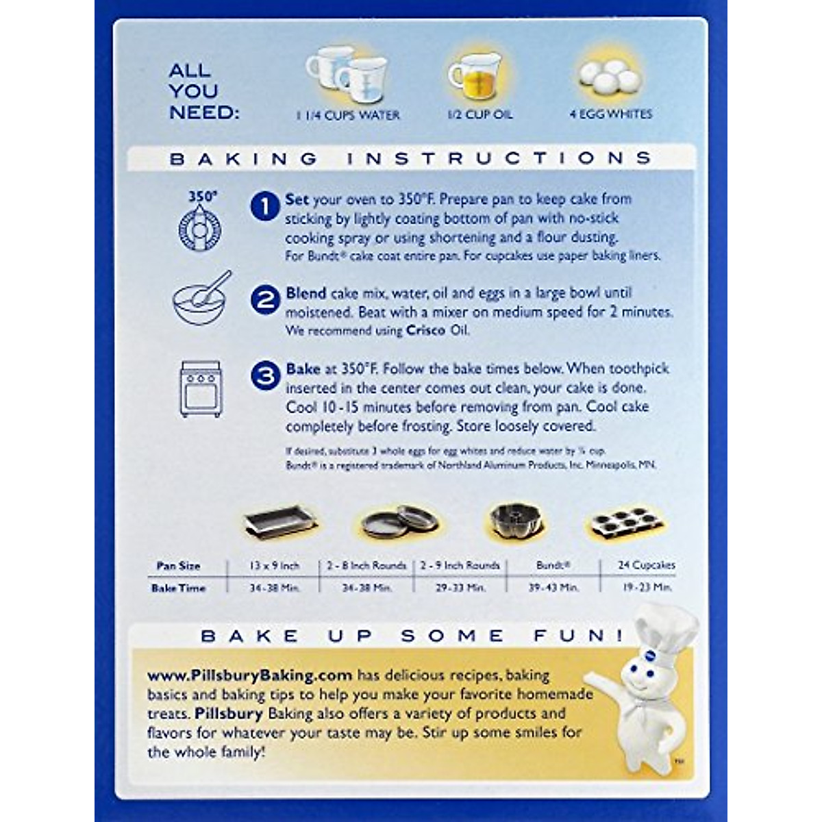 Pillsbury Traditional Cake & Cupcake Baking Mix, Vanilla, 15.25 Oz, Pack of 12