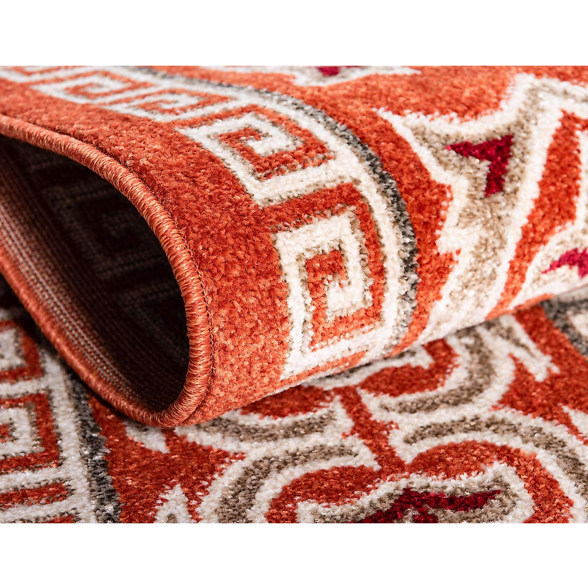 Unique Loom Outdoor Botanical Collection Area Rug - Atlanta (9' x 12' Rectangle, Cream/ Beige)