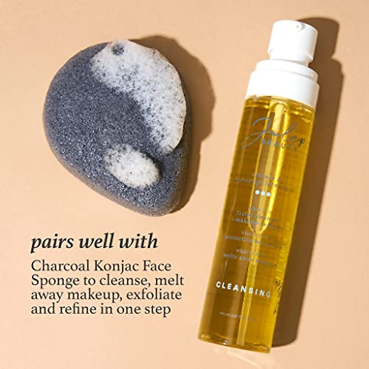 Julep Vitamin E Hydrating Cleansing Oil and Makeup Remover - Face Wash for Normal to Dry Sensitive Skin - 3.5 Fl Oz - Rosehip and Olive Oil Face Cleanser