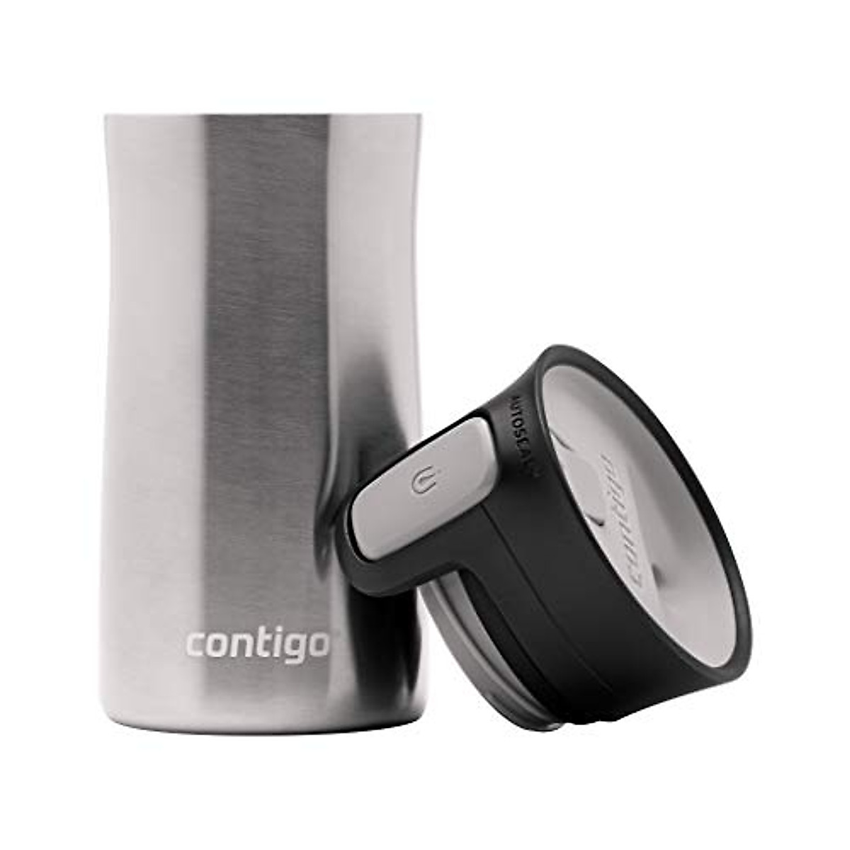 Contigo Unisex's Pinnacle Autoseal Thermobecher, Edelstahl-Reisebecher, Isolierbecher, auslaufsicher, Kaffeebecher to Go, Travel Mug mit Easy-Clean-Deckel, BPA-frei, 300 ml, Stainless Steel