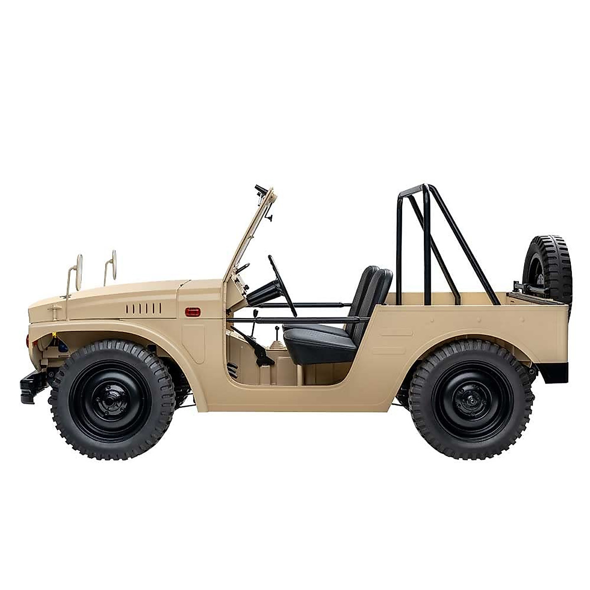 FMS 1/6 Jimny LJ10 RC Crawler RC Car Official Licensed Model Car 15km/h 4WD Hobby RC Crawler RC Cars RS Remote Control Car with LED Lights Vehicle 4-Ch 2.4GHz Transmitter for Adults Tan