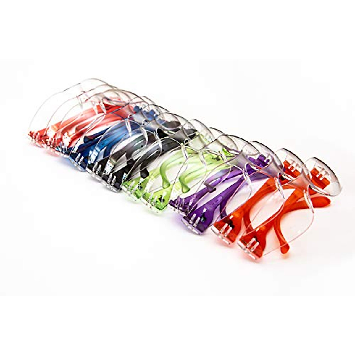 G & F Products - 13016-NEW 13016NEW Safety Goggles with 99% Protection Against UV-A, B & C Rays, Impact, & Ballistic Resistant & Clear Lenses (12 Pack), unisex