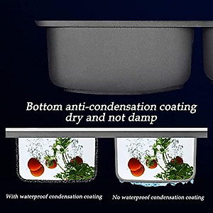 LANADO Dishwashing with bracket, stainless steel sink countertop, integrated kitchen sink, integrated cabinet, simple vegetable basin with bracket