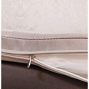 Hruile Waterproof Bench Cushion Chair Pad Seat Pad for Indoor Outdoor, Outdoor Seat Cushion Mat Settee Cushion for Garden Long Bench Patio Furniture Swing Chair,43x18x3in,Beige