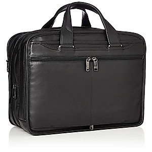 Tumi Briefcase, Official Genuine Alpha Expandable Organizer Laptop Brief, Black