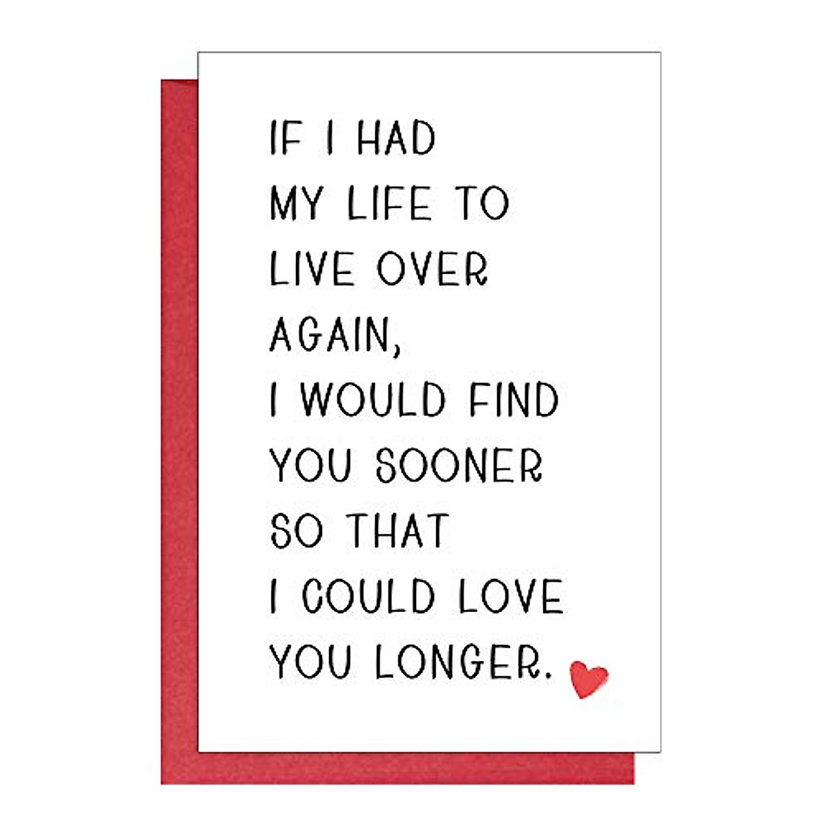 Maplelon Romantic Anniversary Card for Husband, Birthday Card for Boyfriend, Valentines Day Card for Him